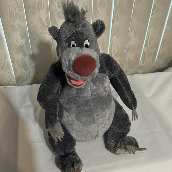 Disney | Toys | Disney Baloo The Bear From Jungle Book Plush Grey Fun ...
